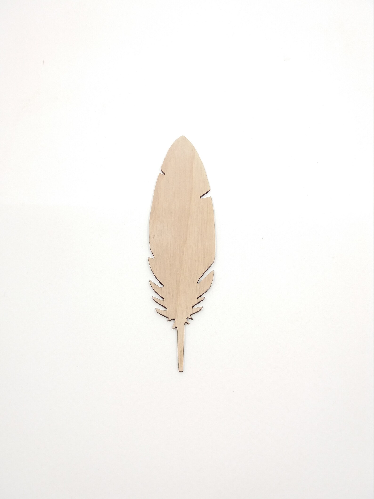 2 Feather Wood Feather Cutout Wood Cut Shapes Feather Decor - Etsy