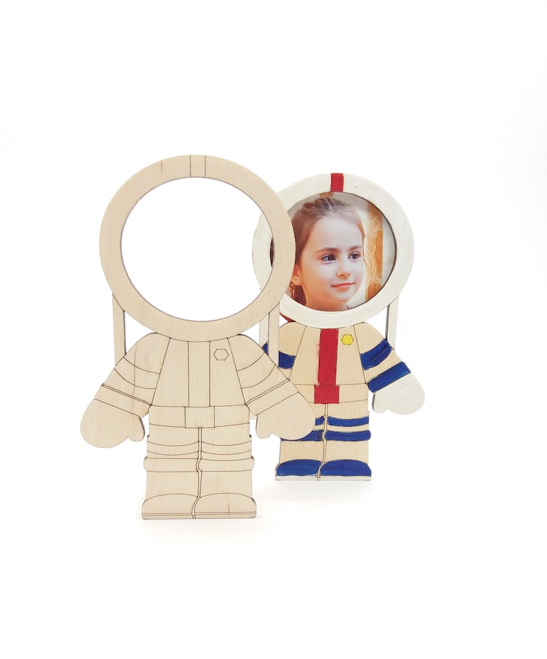 Astronaut, Wood Astronaut Craft Shape, Blank Wooden Space Moon Planet ...