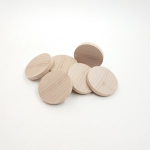 2" Round Wood Circles, Wooden Round Circle Discs, Unfinished Circle ...