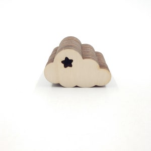 10 Wood Cloud, Cloud Shape Laser Cut Wood, Unfinished Wood Craft Supply ...