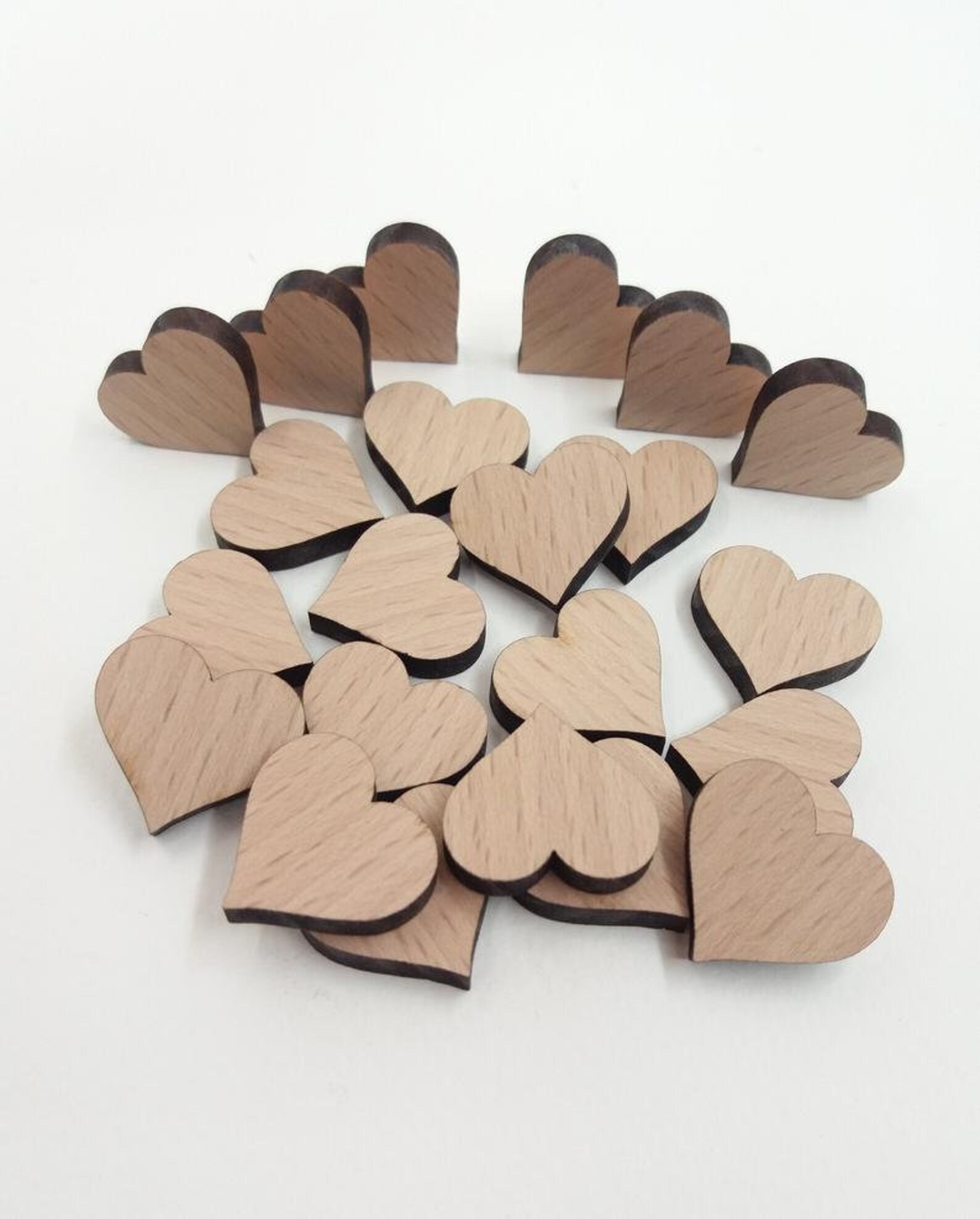 10 Heart Wood Heart Cutout Wedding Favors Wooden Heart Table | Etsy