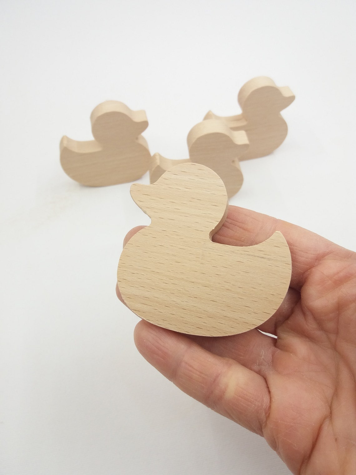 Wood Duck, Wooden Duch Shape, Wood Kids Duck Figurine, Nursery Decor ...