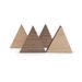 10 Triangle Natural Wood Cutout, Stud Wooden Triangle, Craft Wood ...