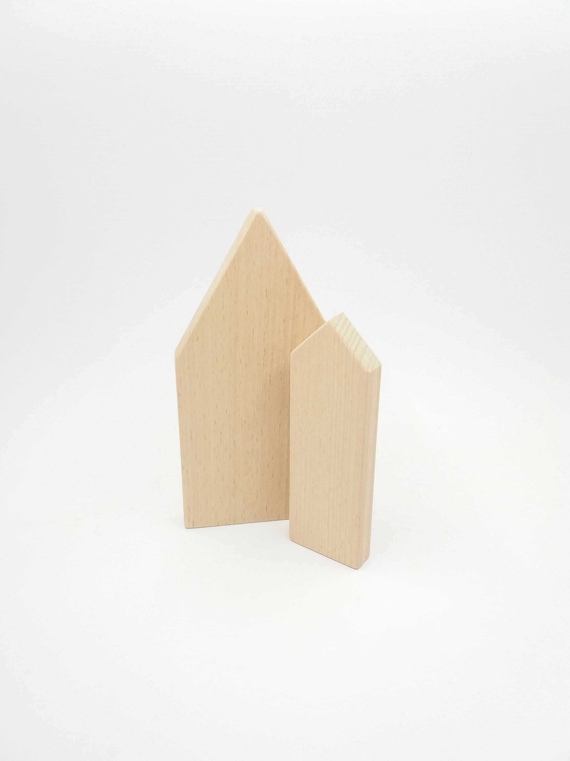 Wood House Shape Set of 2 Wooden House Blanks for Craft - Etsy
