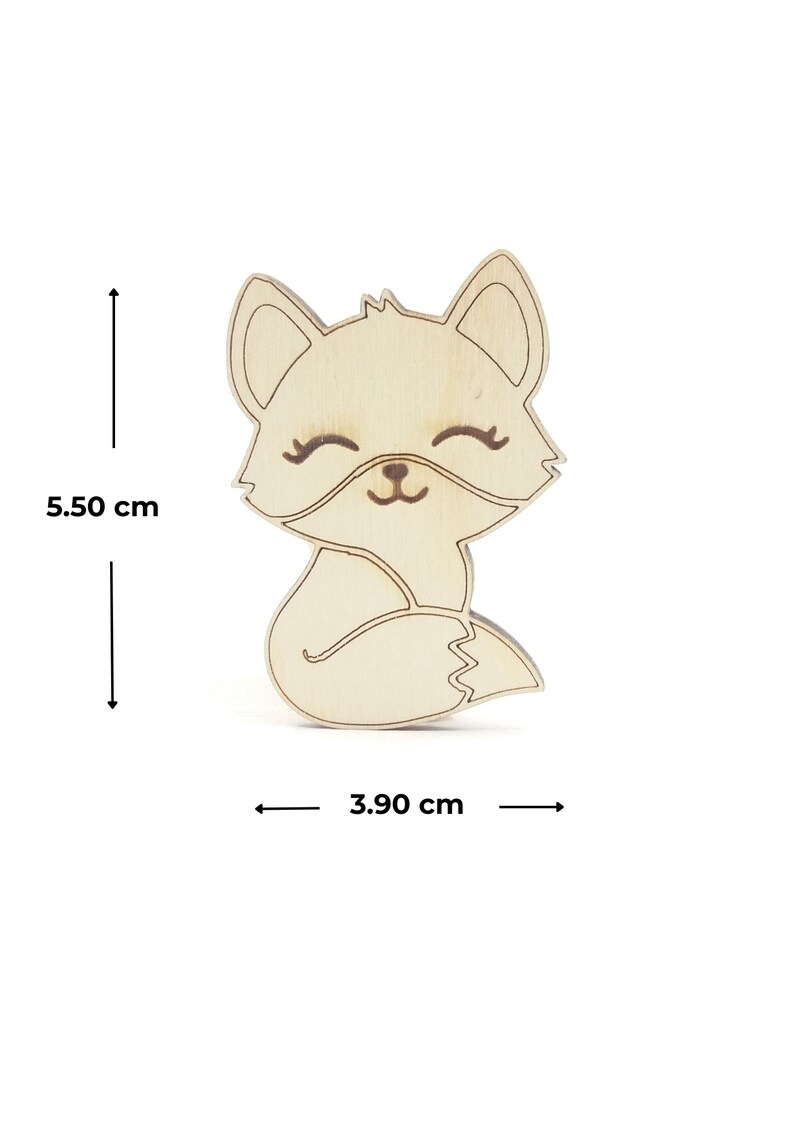 Fox 2 Wood Foxes Animal Crafts for Kids Wooden Animals Fox - Etsy