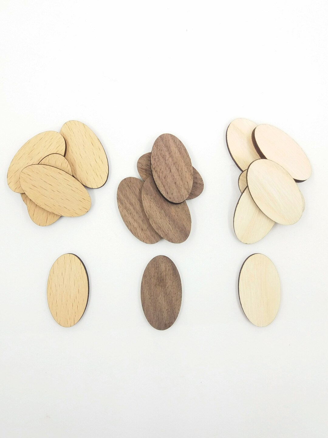 10 Wood Oval Unfinished Statement Earrings, Oval Craft Shape, Wood ...