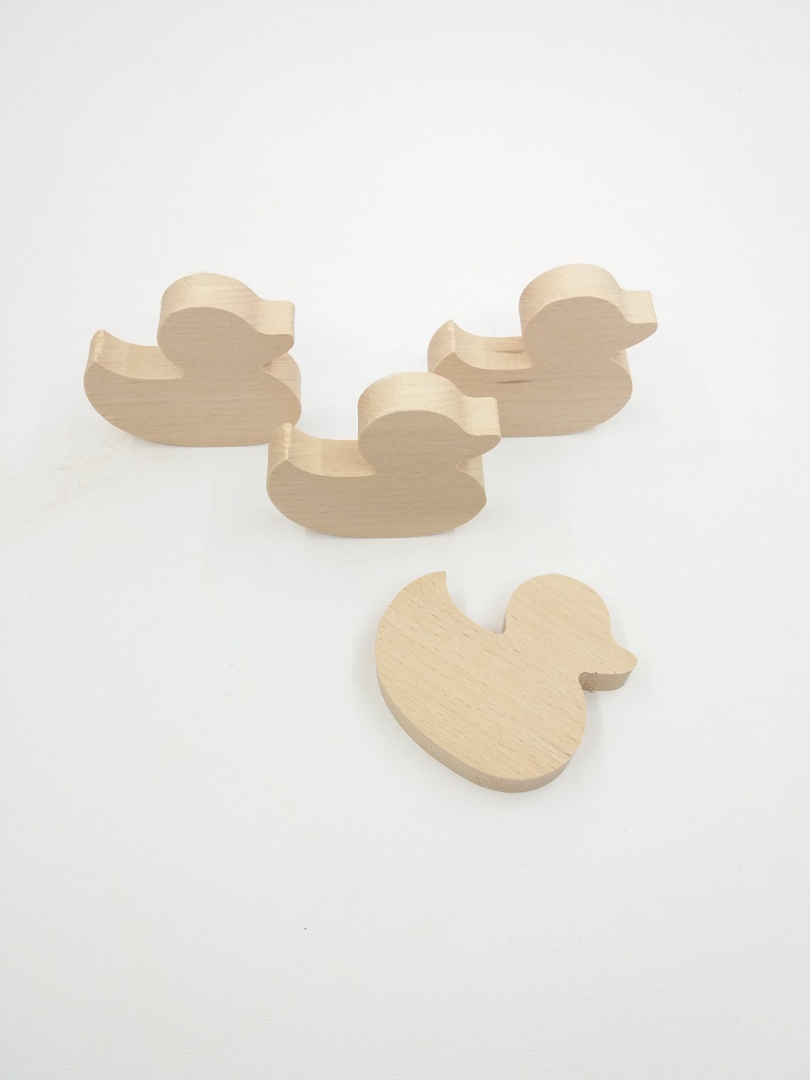 Wood Duck, Wooden Duch Shape, Wood Kids Duck Figurine, Nursery Decor ...