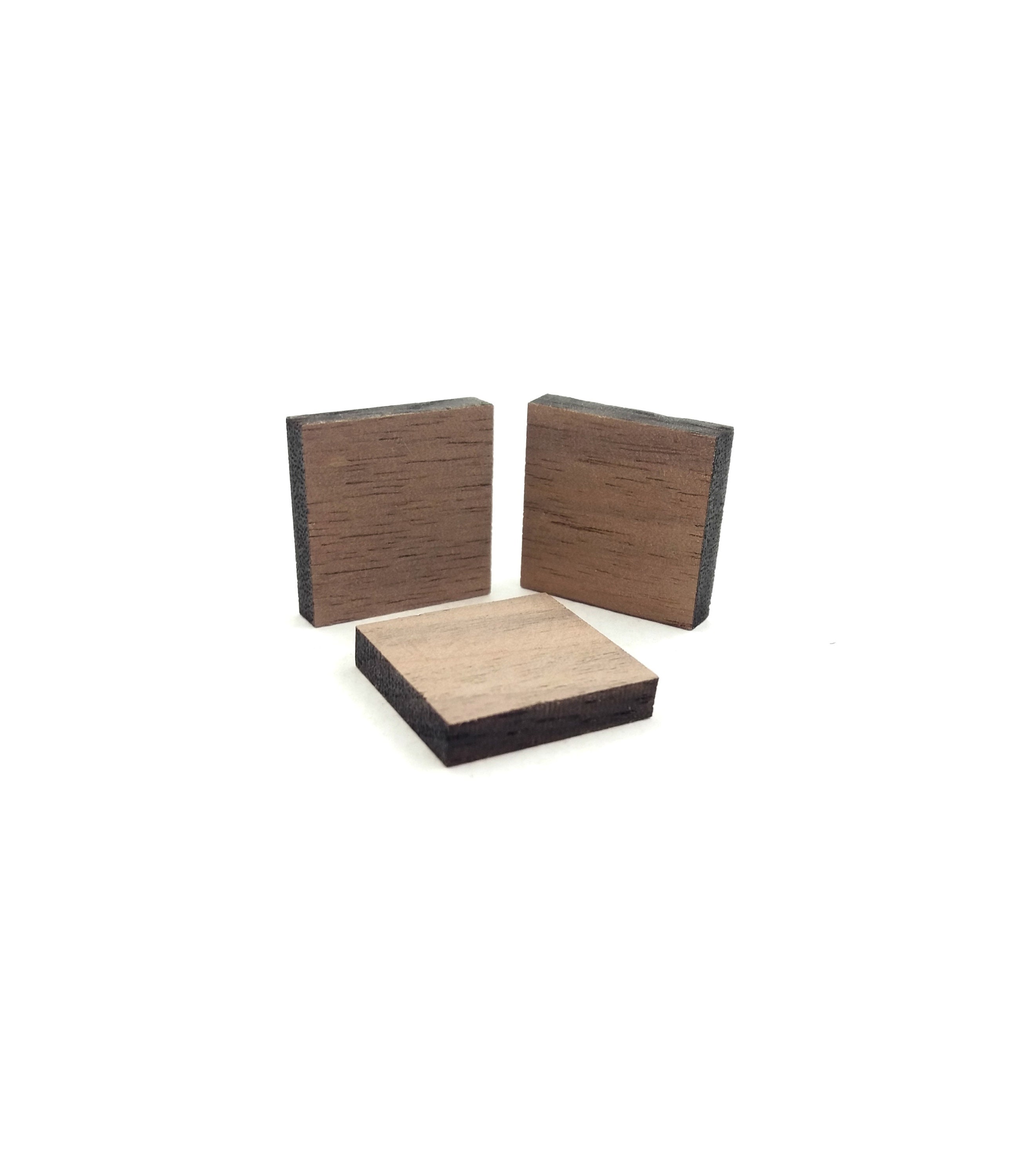 10 Square Wood Tiles Square Cutout Geometric Shape Wood | Etsy