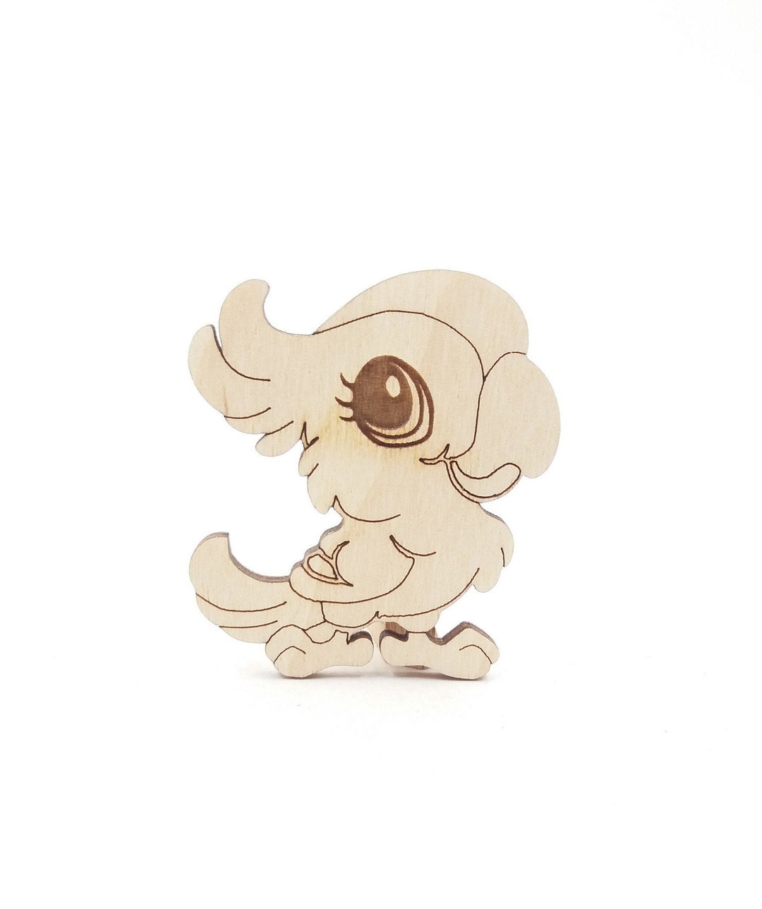 Parrot, Wood Parrot Shape Cutout for Crafting, Laser Cut Wooden Parrot ...