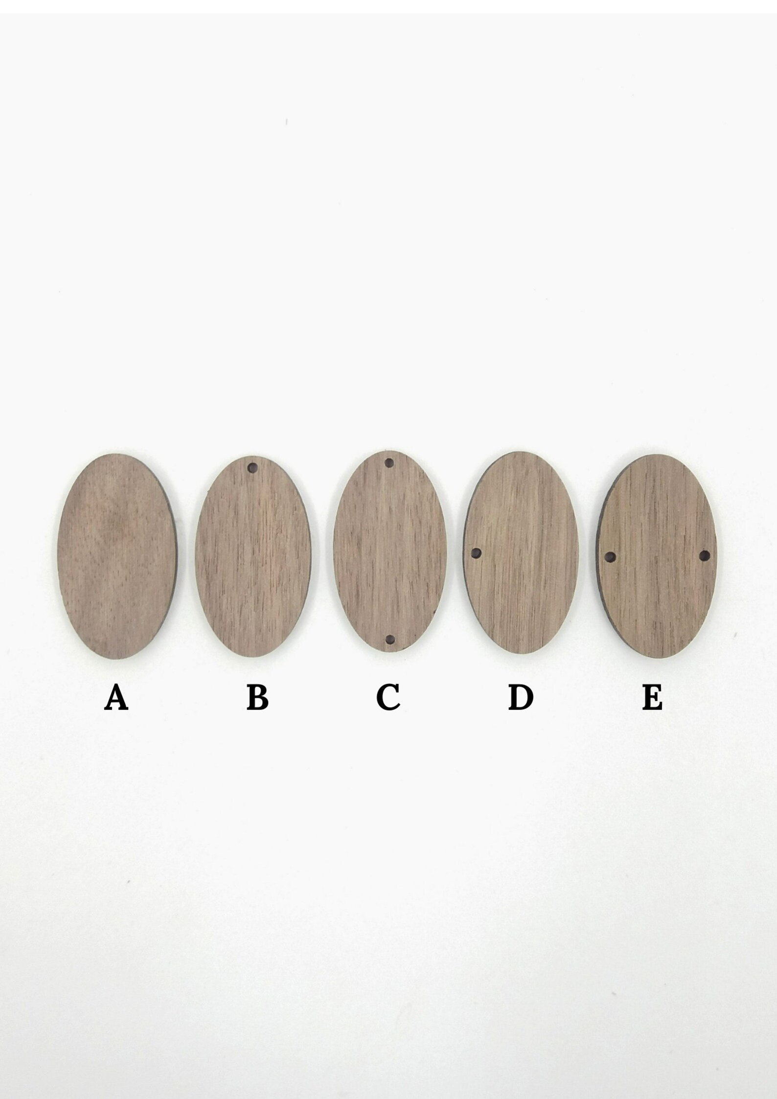 10 Wood Oval, Unfinished Wooden Ovals Wood Pendant, Wooden Oval Blanks ...