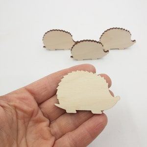 10 Wood Hedgehog, Wood Animal Shapes Wildlife, Animal Cutouts, Hedgehog ...