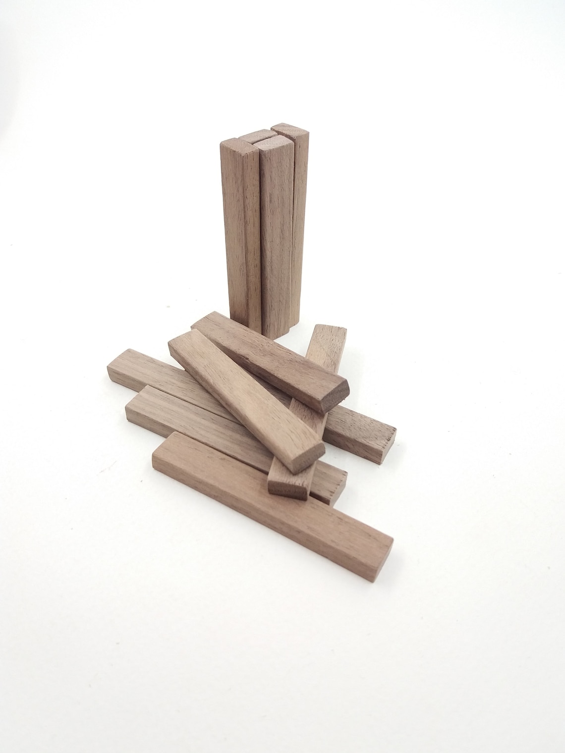 10 Unfinished Wood Rectangle for Wood Crafts Solid Wooden | Etsy