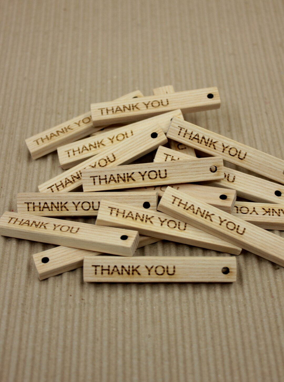 10 Wood Thank You, Wedding Wood Guest Thank You, Wooden Thank You Sign ...
