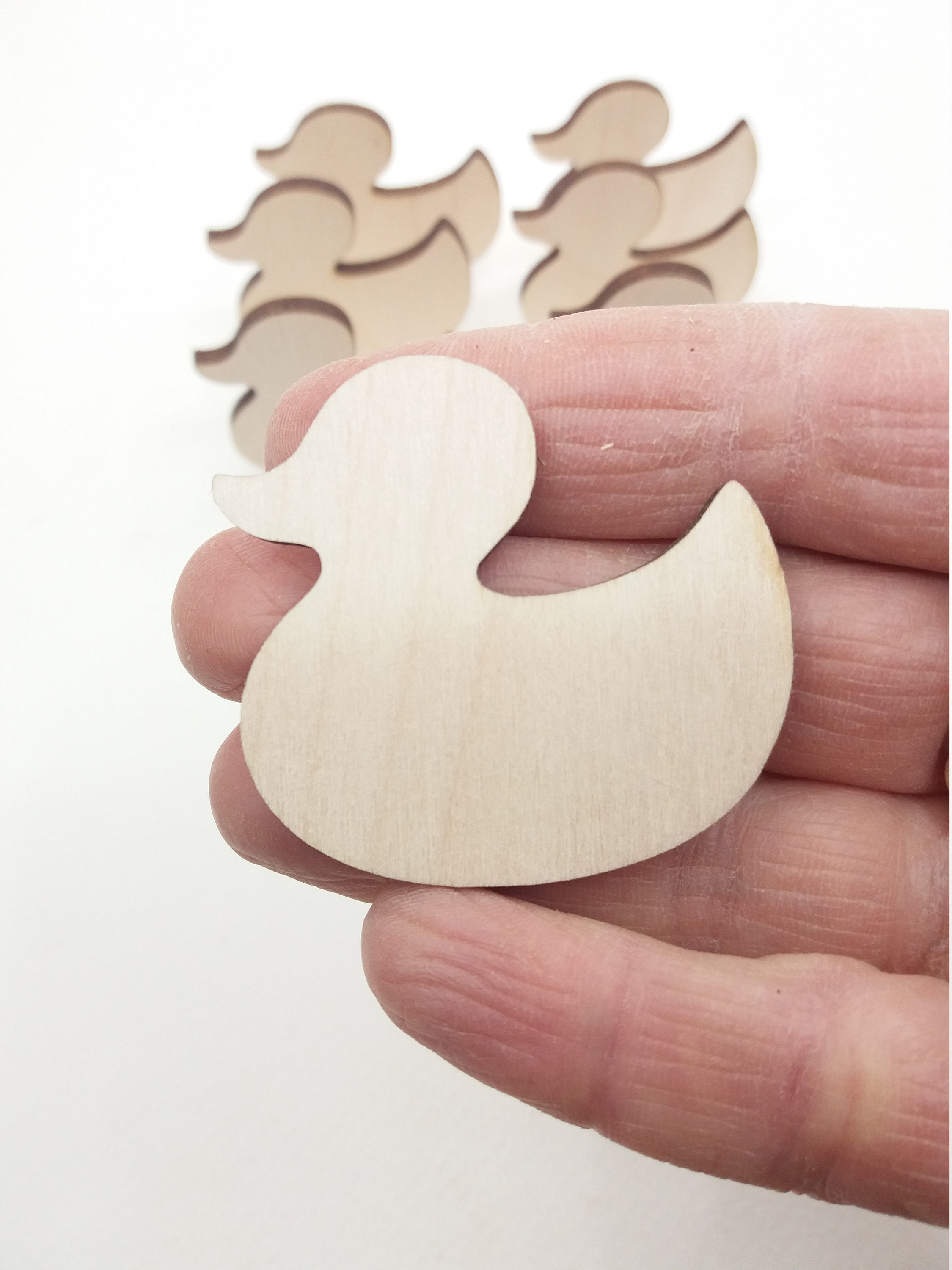 10 Wood Duck Shape Wooden Ducks Cutout Bird Shape Wood Bird - Etsy