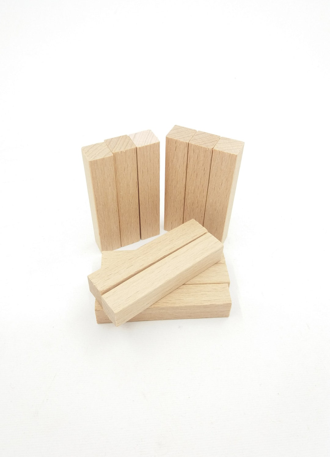 10 Wood Solid Rectangles Set of 10, Craft Wood Rectangles Shape, Wooden ...