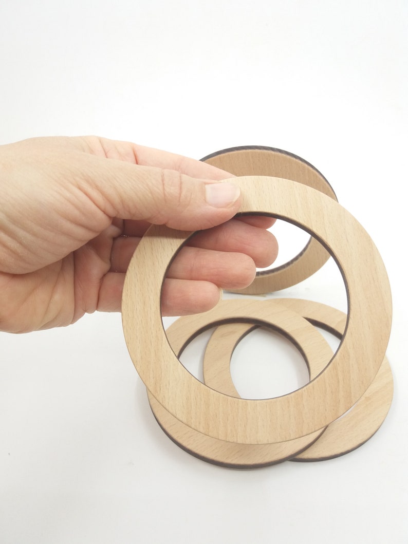 10 Cm Wood Ring for DIY Wreath Frame for Craft Project - Etsy