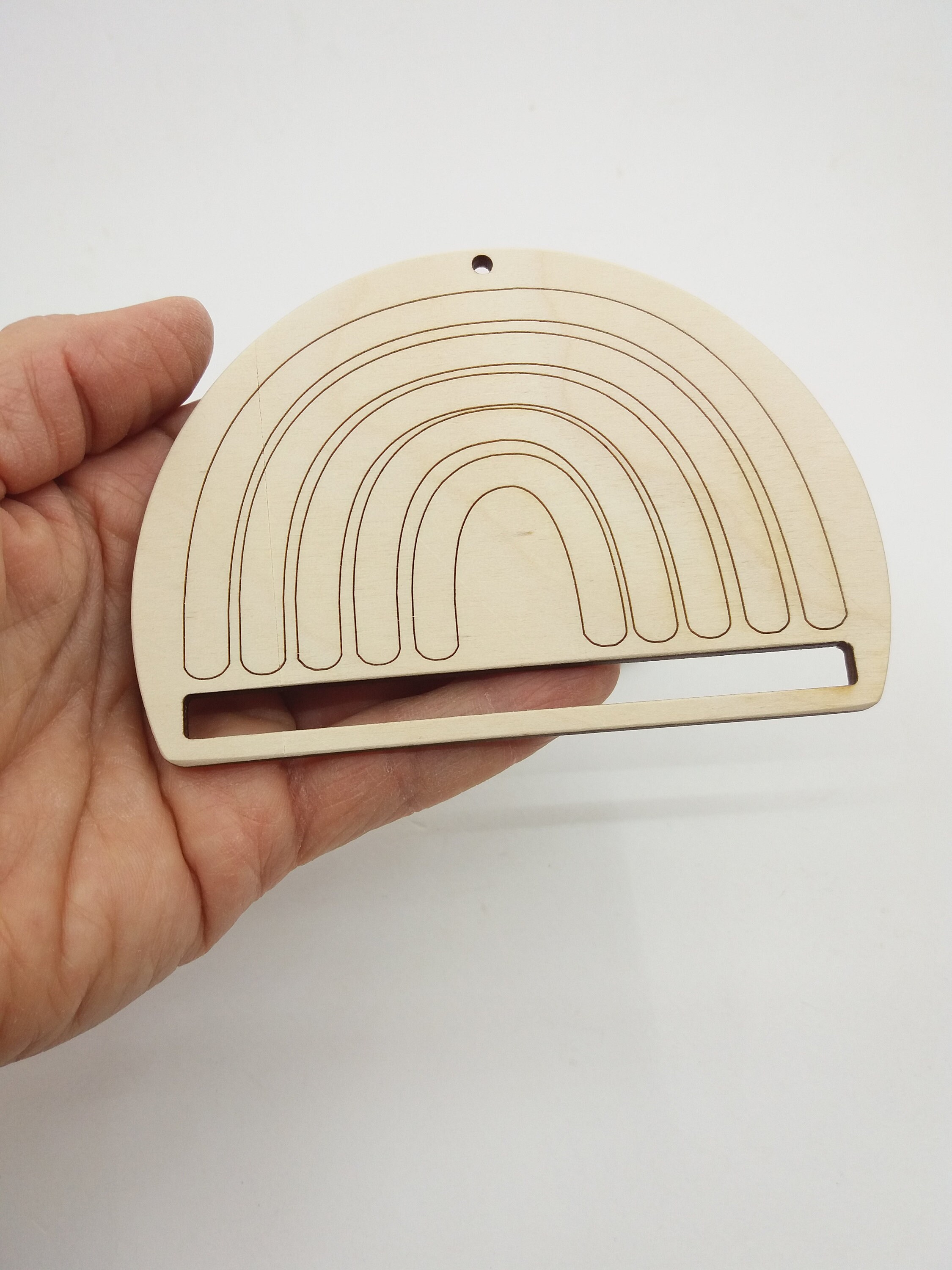 Wood Rainbow Macrame Frame DIY Macrame Wall Hanging Rainbow - Etsy