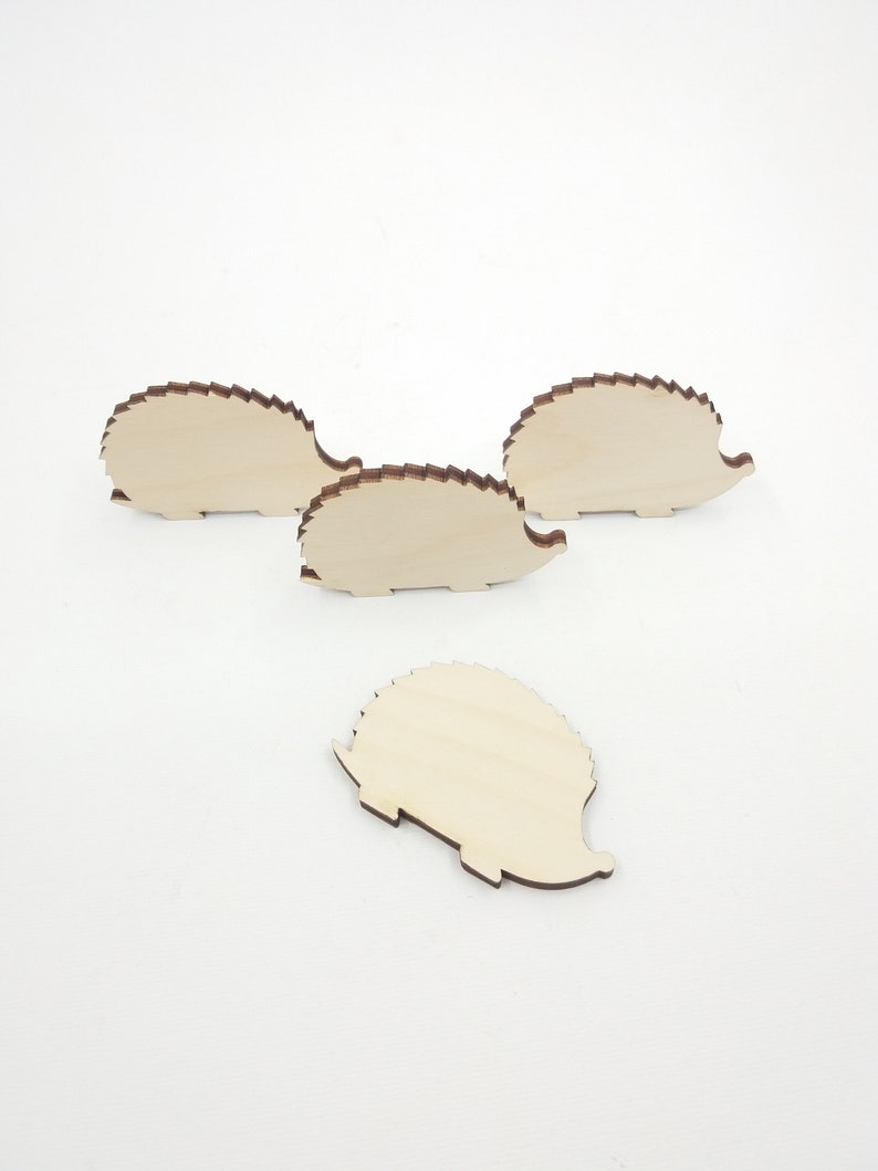 10 Wood Hedgehog, Wood Animal Shapes Wildlife, Animal Cutouts, Hedgehog ...