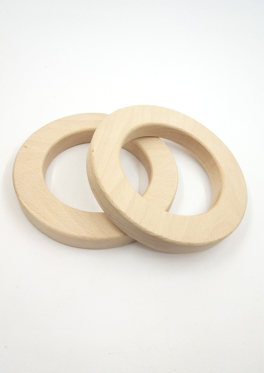 15 Cm Unfinished Wood Circle Ring With 10 Cm Hole and 2 Cm Thick, Large ...