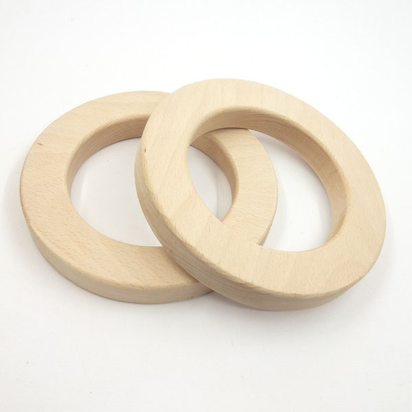 Large Wooden Circle Ring - Etsy