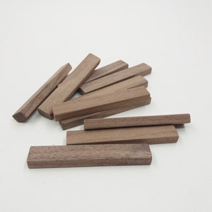 10 Unfinished Wood Rectangle for Wood Crafts, Solid Wooden Rectangle ...