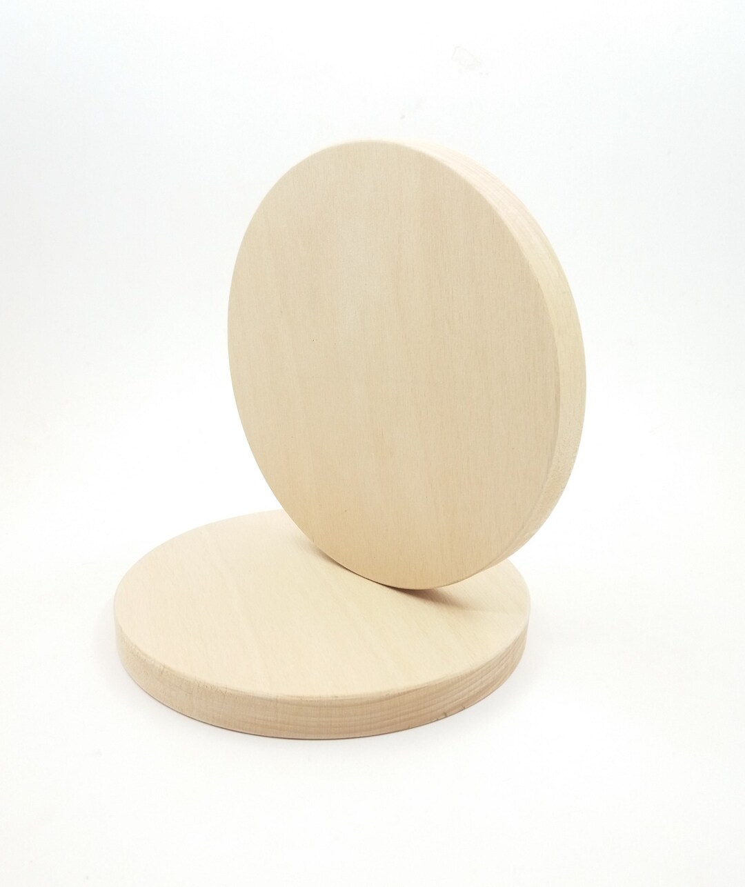 Wood Craft Circle Shape 15cm Diameter 15mm Thick, Unfinished Wooden ...