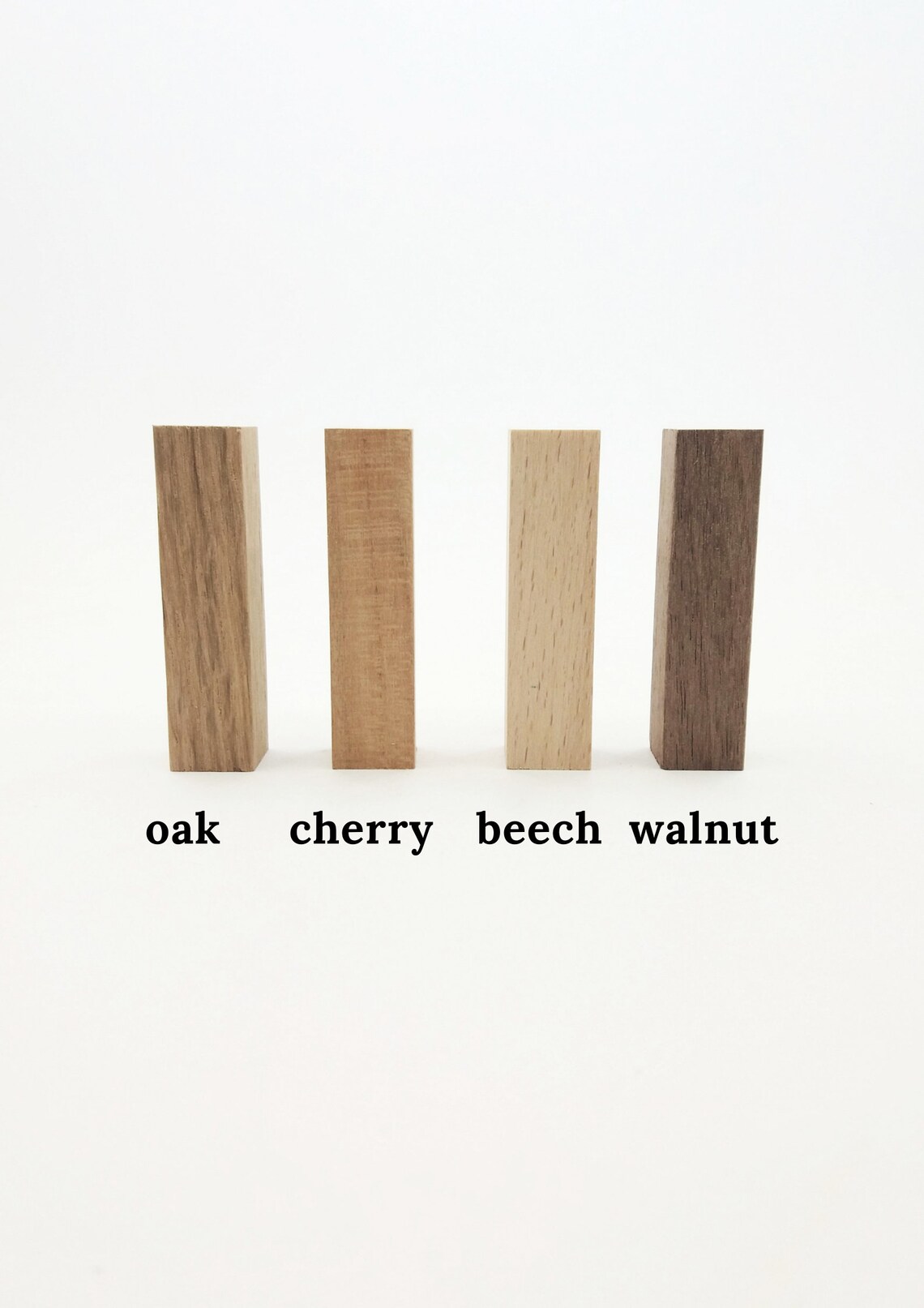 Set of 10 Solid Wood Rectangle Craft Blocks Natural Cut and | Etsy