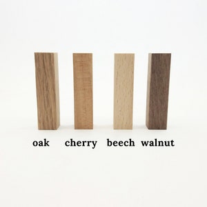 Set of 10 Solid Wood Rectangle Craft Blocks Natural Cut and Sanded ...