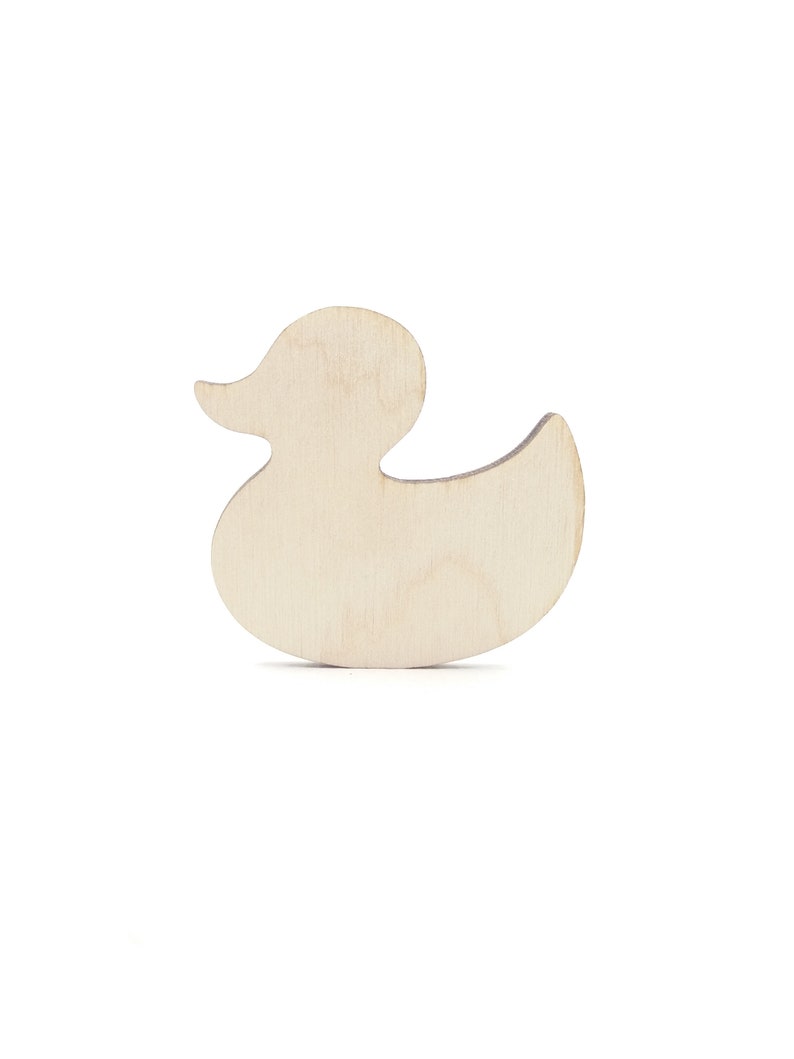 10 Wood Duck Shape Wooden Ducks Cutout Bird Shape Wood Bird - Etsy
