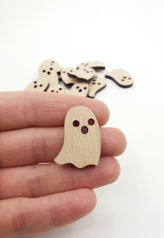 10 Wood Ghost Mini Wooden Ghost Home Decor Tiered Tray | Etsy