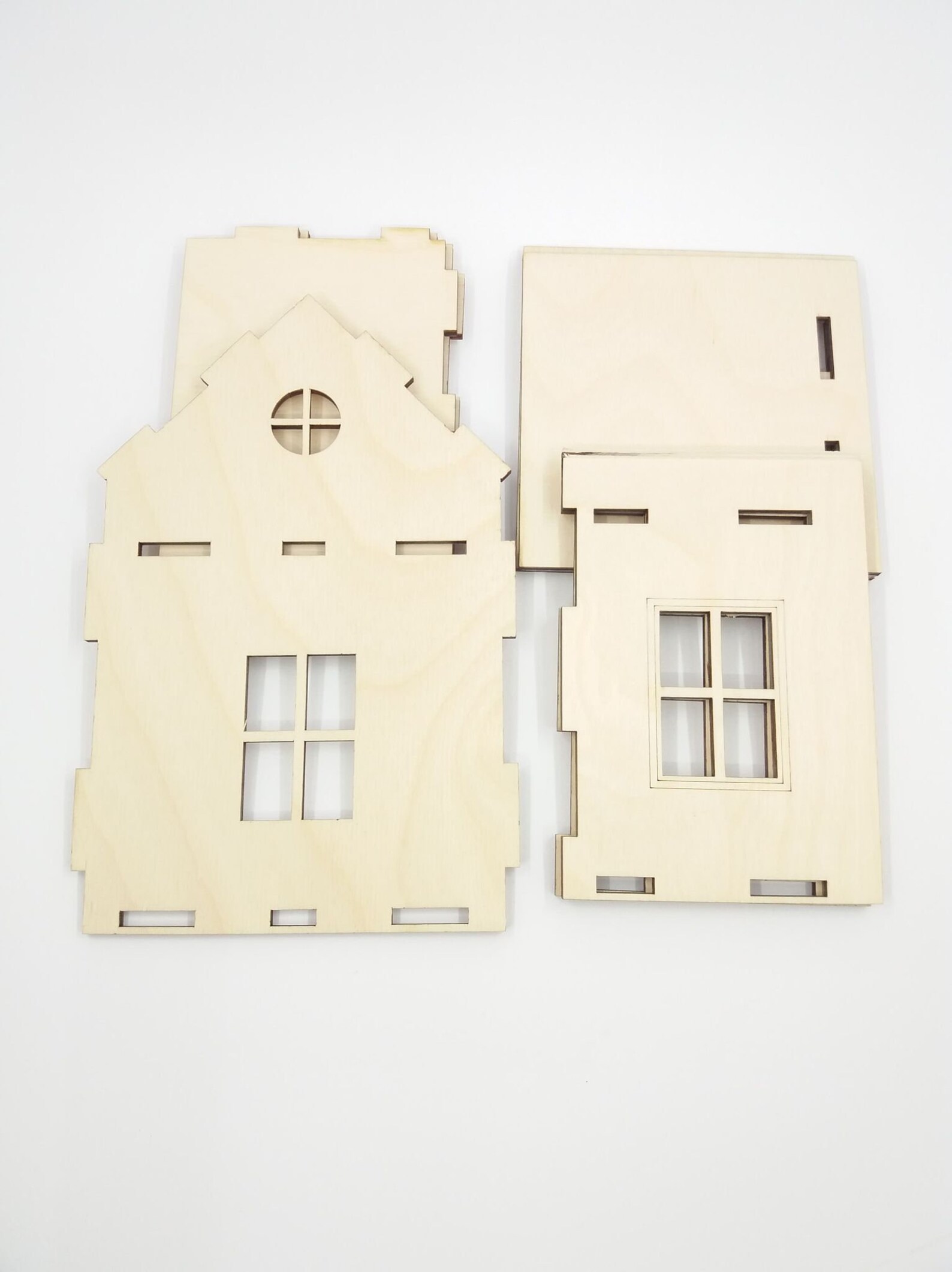 Wood House Kit, DIY House Miniature Kit, Miniature House, Small Wooden ...