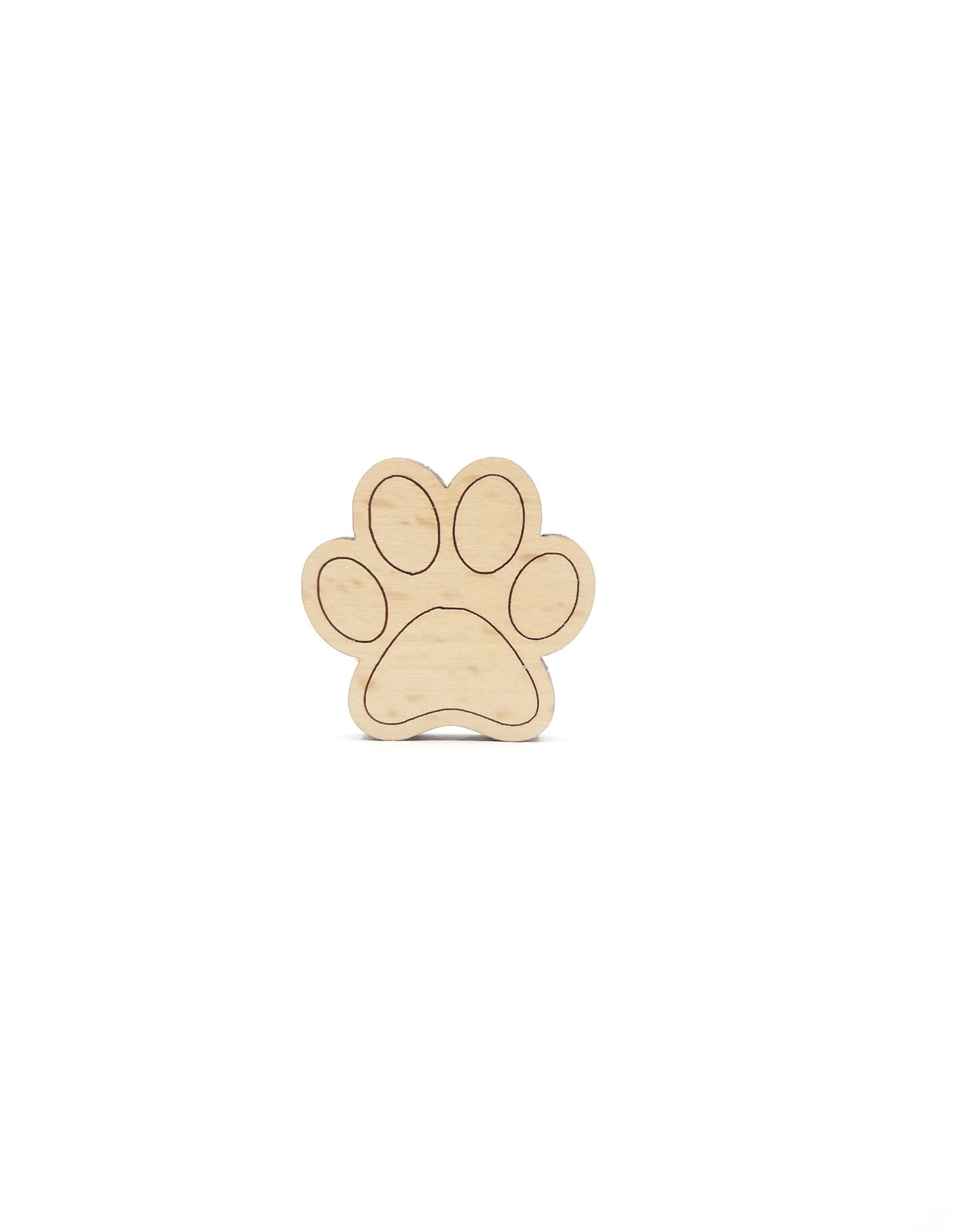 10 Paw Wood Cut Out Dog Paw Wooden Craft Shape Cat Paw - Etsy