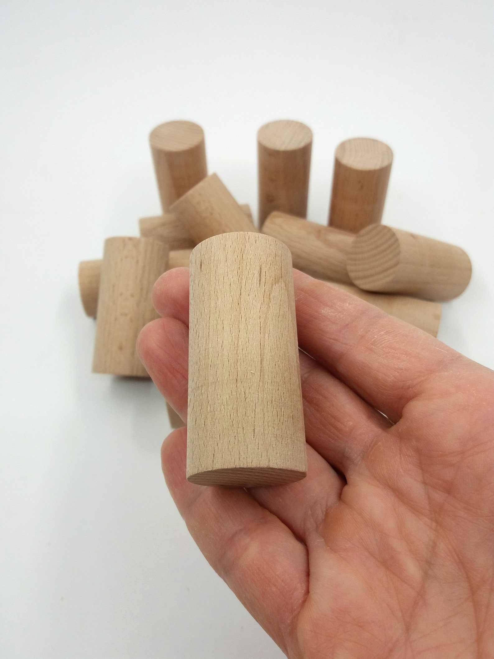 5 Wooden Tubes Unfinished Wood Tubes Natural Wooden Tubes - Etsy