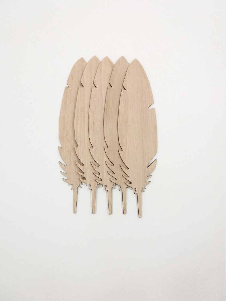 2 Feather Wood Feather Cutout Wood Cut Shapes Feather Decor - Etsy Canada