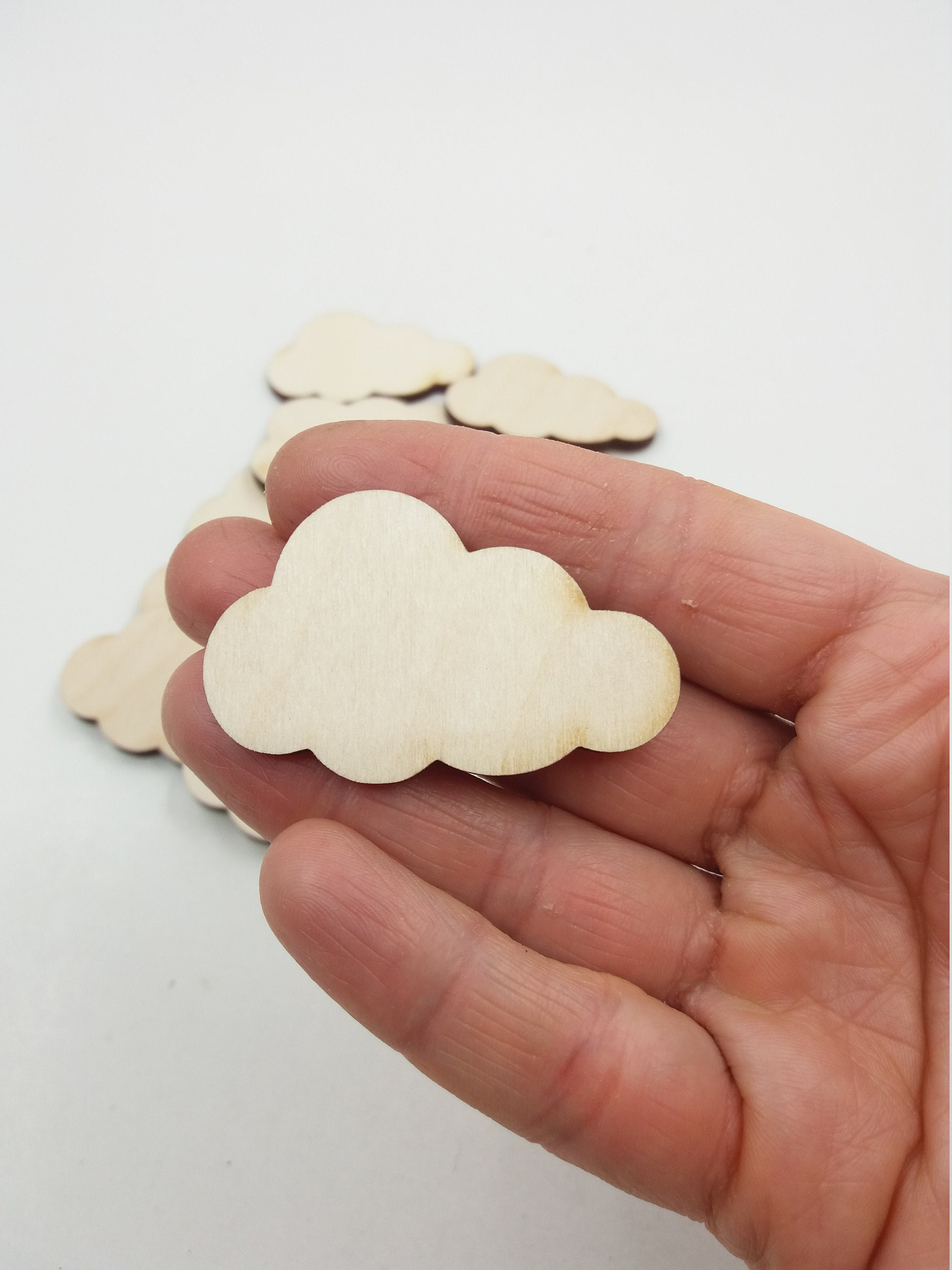 10 Cloud shape wood cloud shape laser cut cloud wood cloud | Etsy