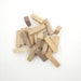 Set of 10 Solid Wood Rectangle Craft Blocks Natural Cut and Sanded ...