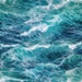 Ocean Waves Digital Paper Seamless Pattern, Blue Waves, 10 Print Set ...