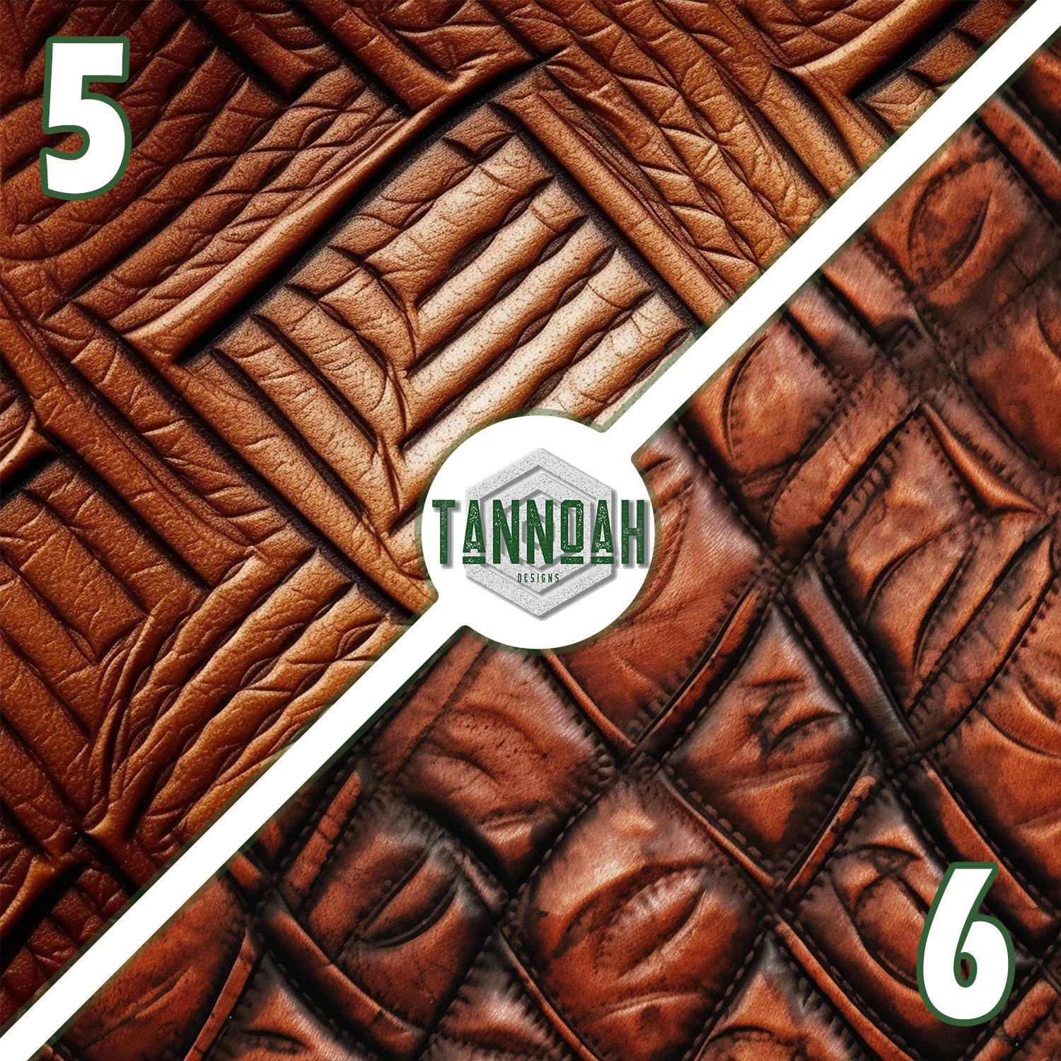 Embossed Leather Digital Paper Bundle Package, 10 Trendy Engraved ...
