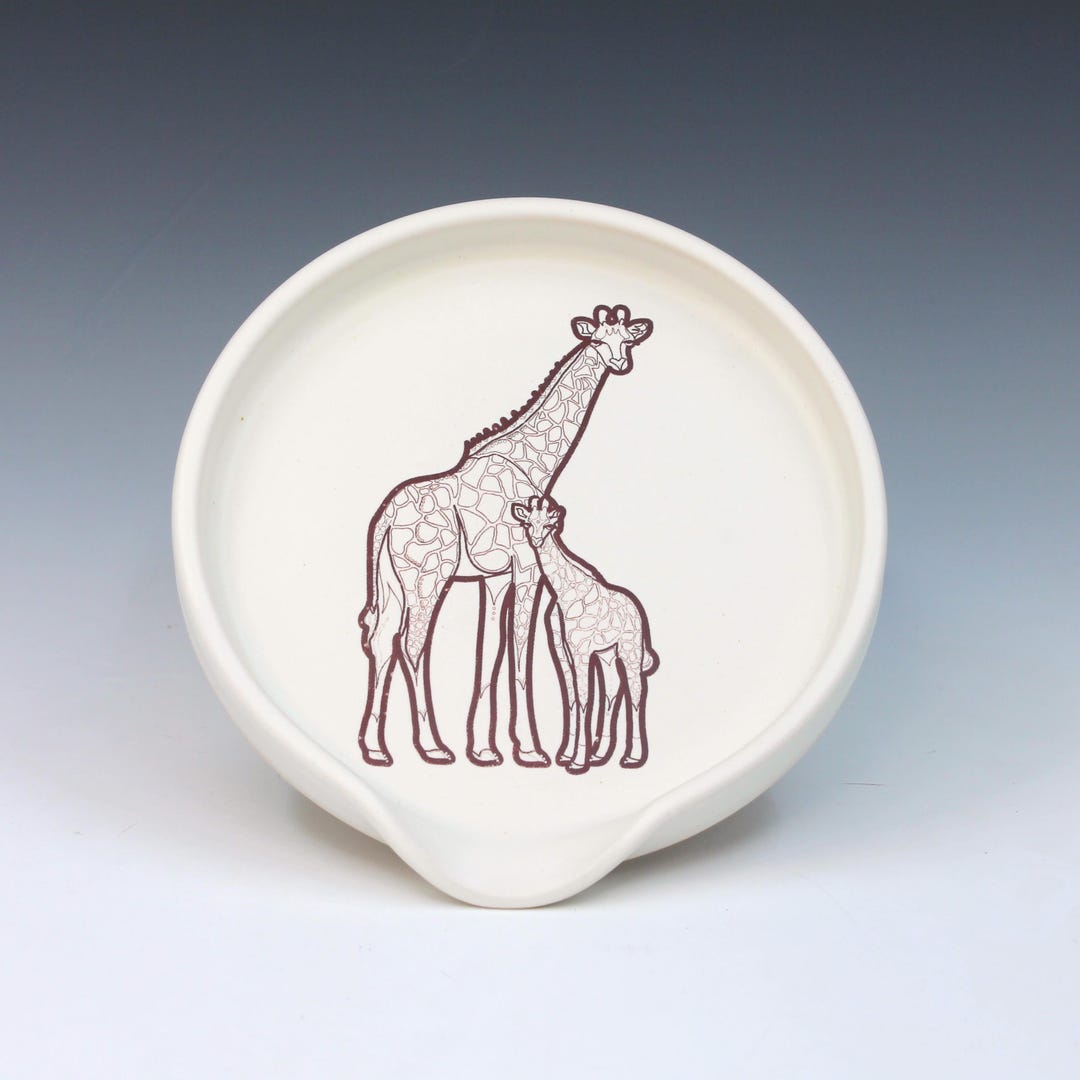 Giraffes Handmade Ceramic Spoon Rest - Etsy
