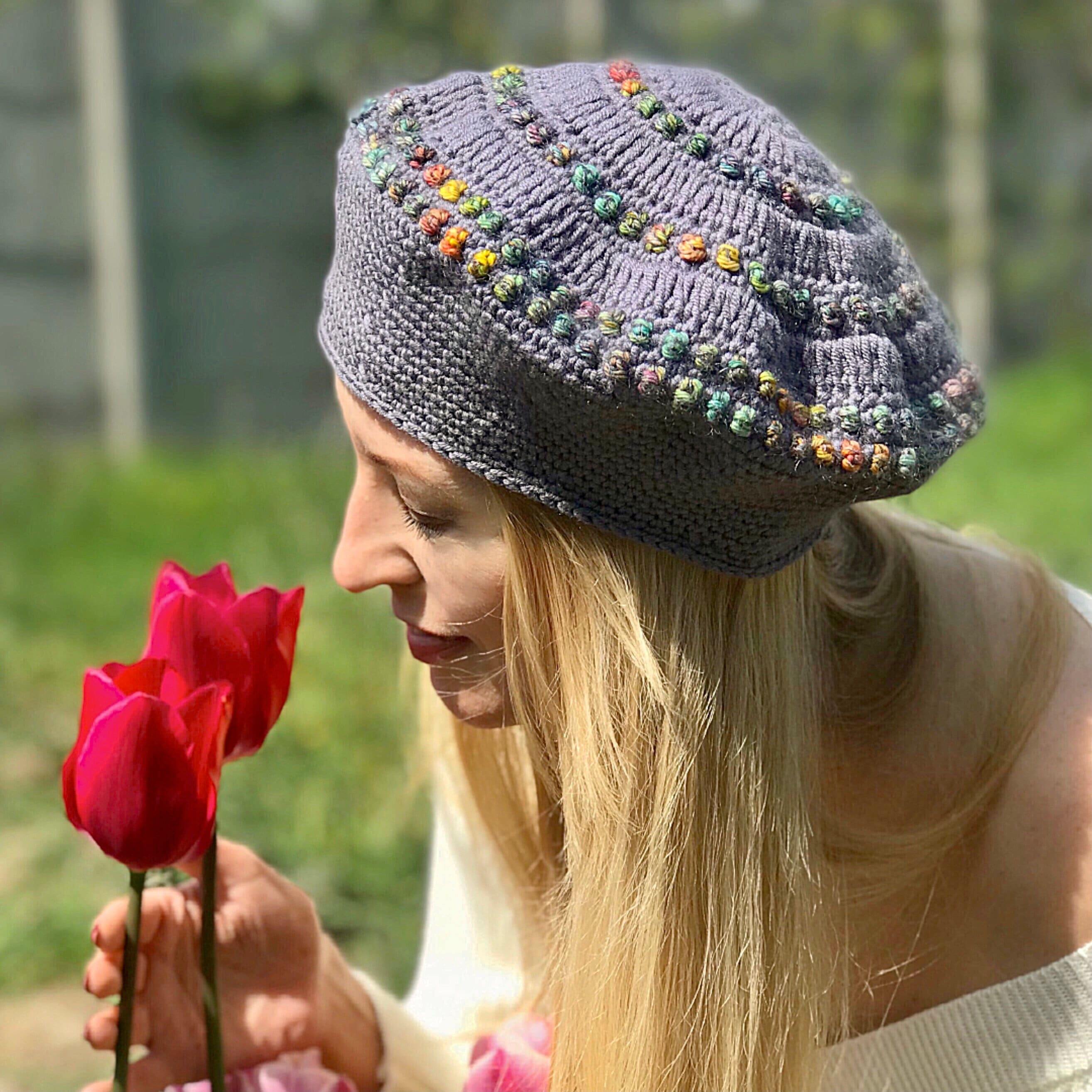 Wool Beret Hat Women French Berets Gray Crochet Beret Tam - Etsy