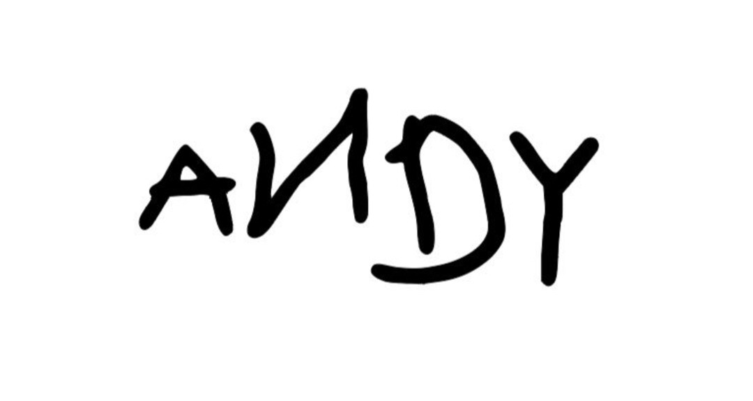 Andy Vinyl Decal - Etsy