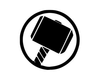 Viking Thor Hammer Car Window Vinyl Decal Sticker - Etsy