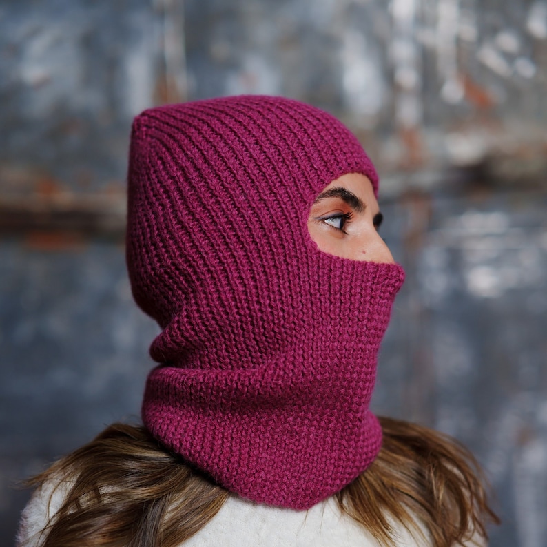 Knit Balaclava, Alpaca Balaclava, Peruvian Ski Mask, Alpaca Wool ...