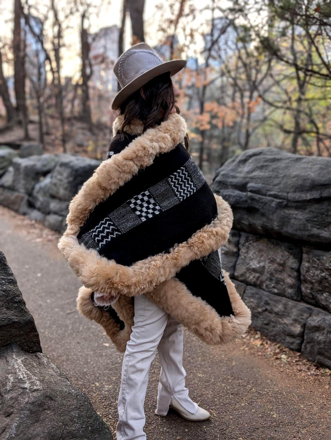 Rare Alpaca Ruana Cape Handwoven in Peru by Quechua Artisans - Etsy