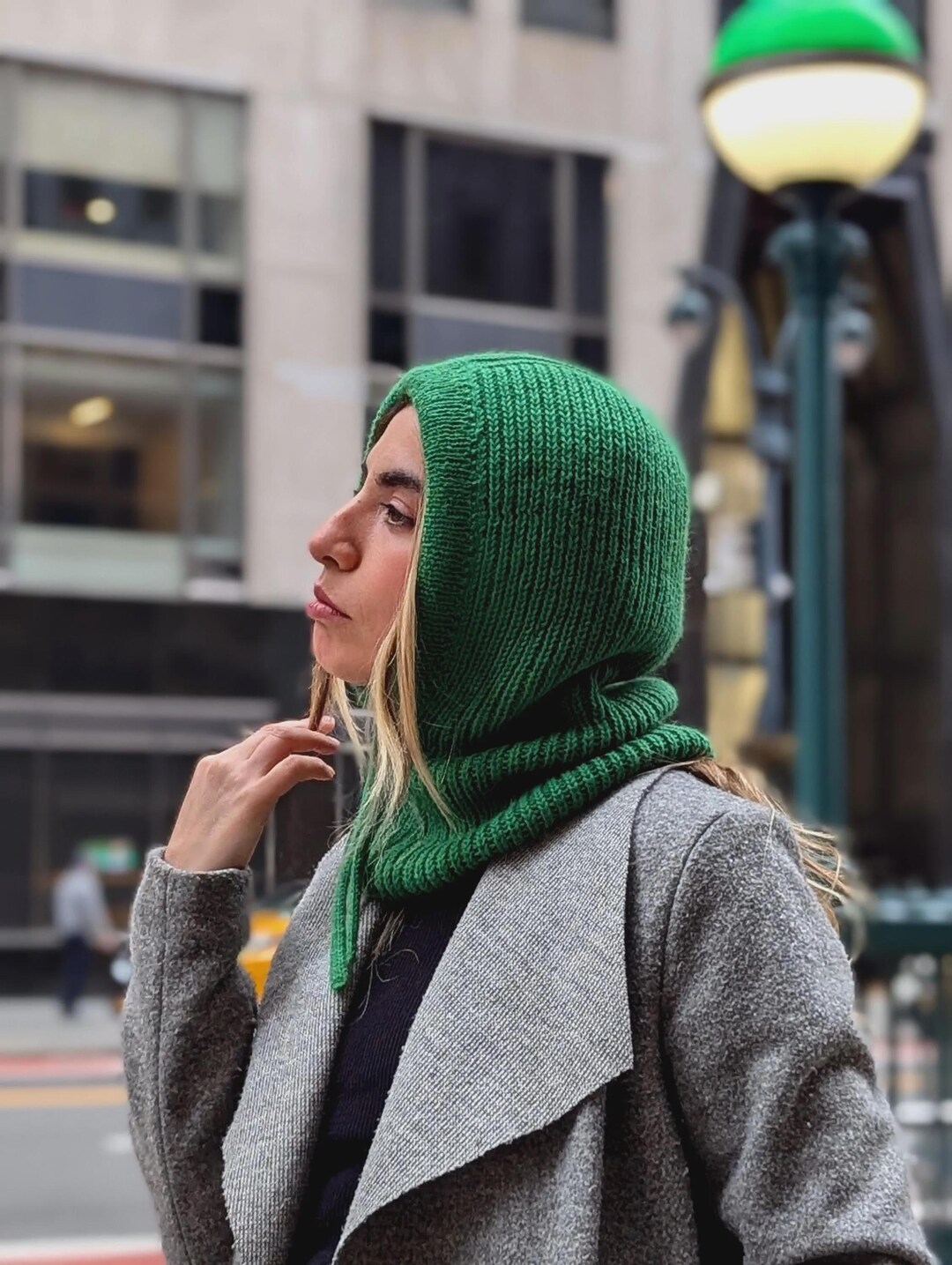 Hand-knit Alpaca Wool Balaclava Hood: Peruvian Wool Cowl | Handmade in ...