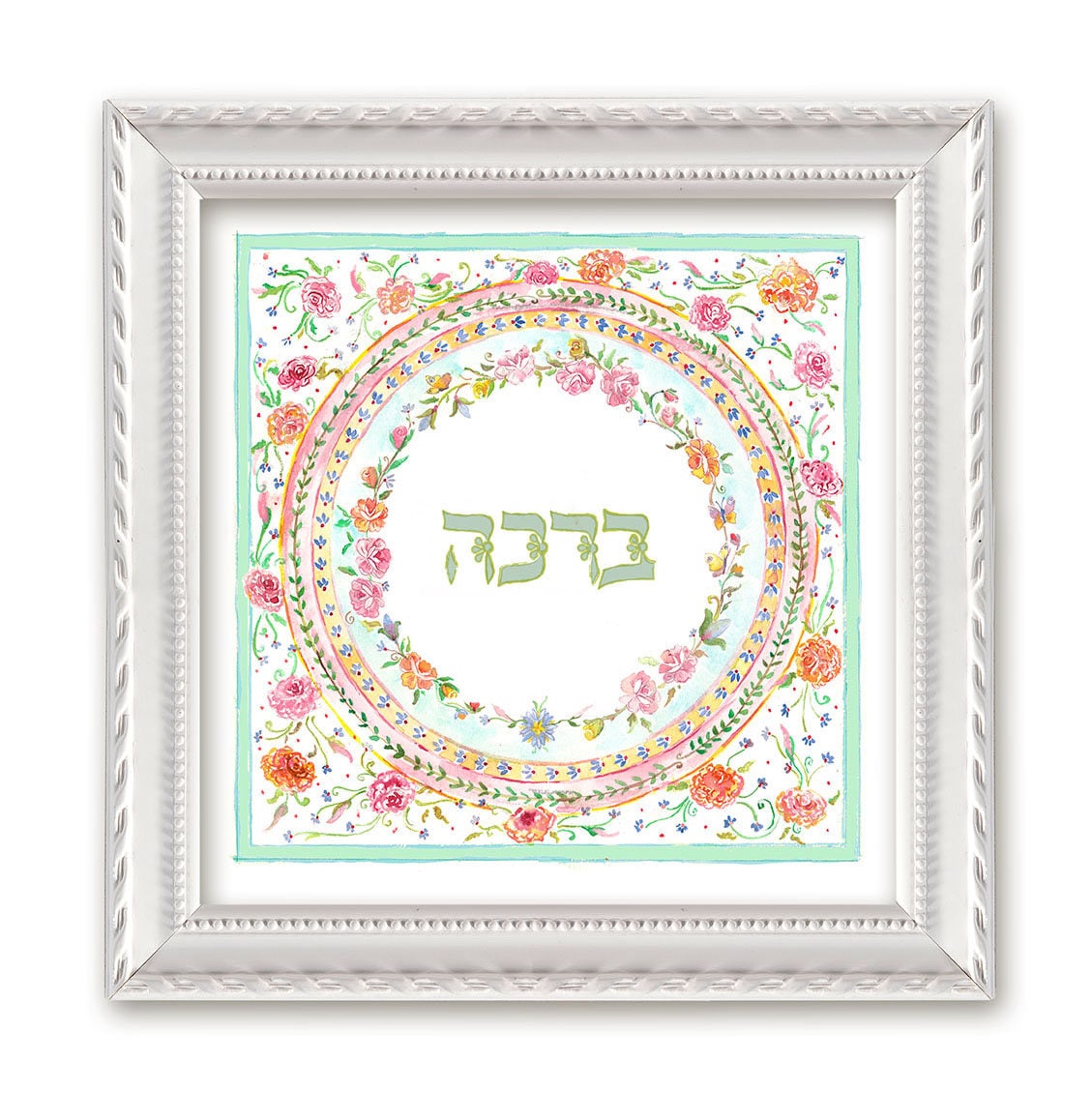 Hebrew Word Art, Judaica Wall Art, Jewish Gifts, Hebrew Letters Wall ...