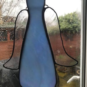Beautiful Stained Glass Blue Angel - Etsy