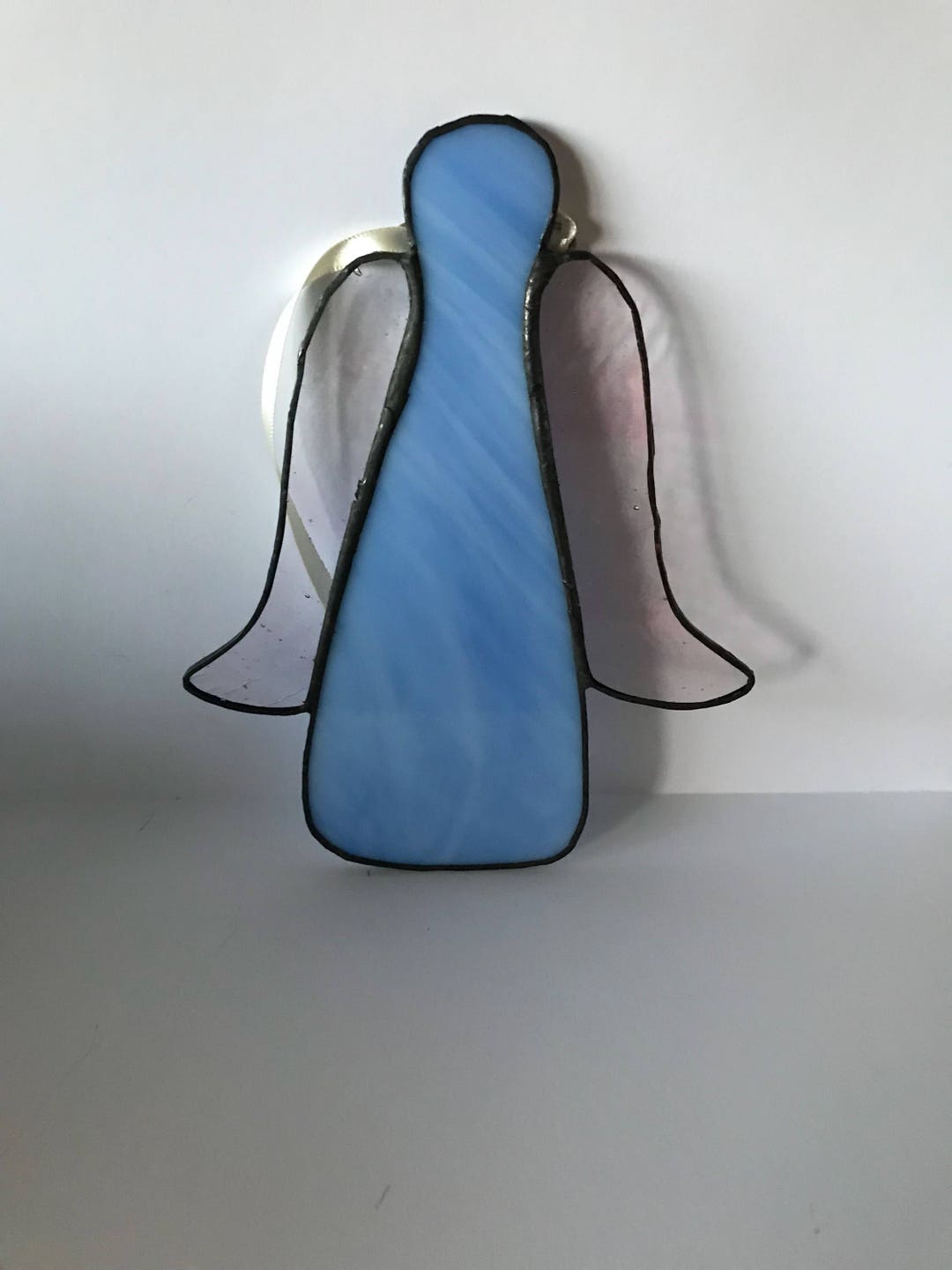 Beautiful Stained Glass Blue Angel - Etsy