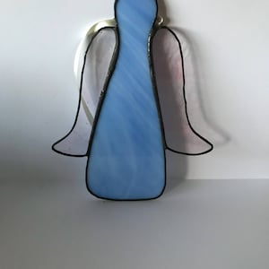 Beautiful Stained Glass Blue Angel - Etsy