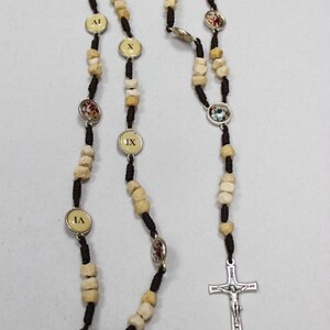 Chaplet of the Way of the Cross Stone Beads, Stations of the Cross ...
